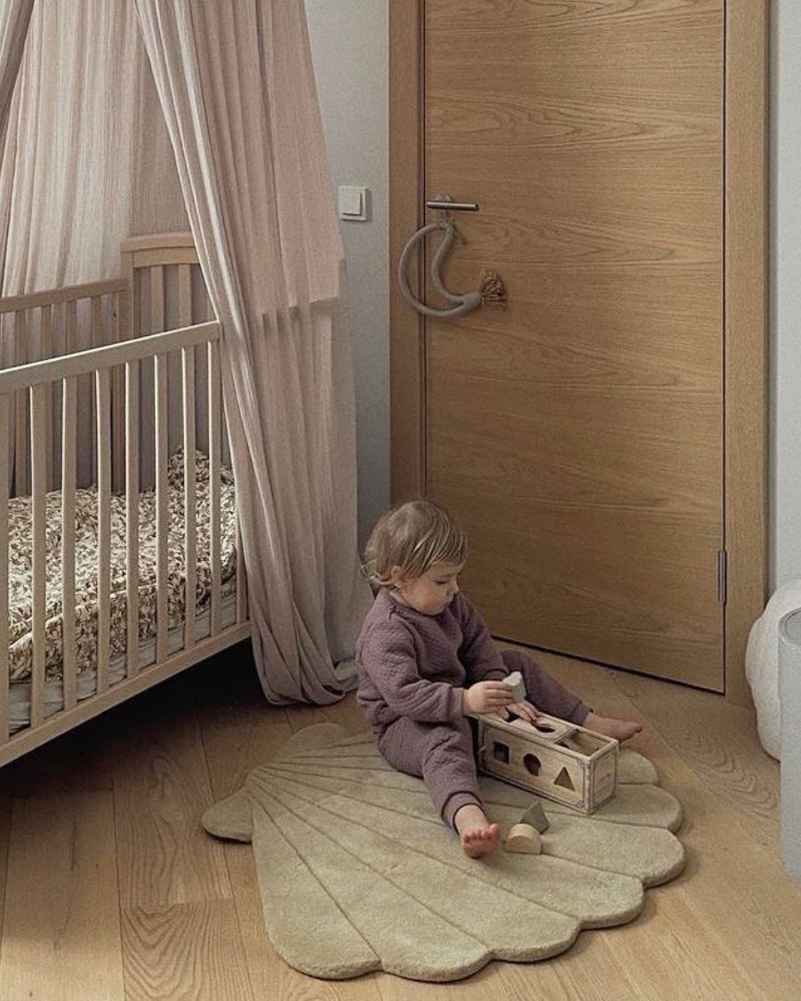 Shell Rug Sand 100 x 78 cm – Maison Deux