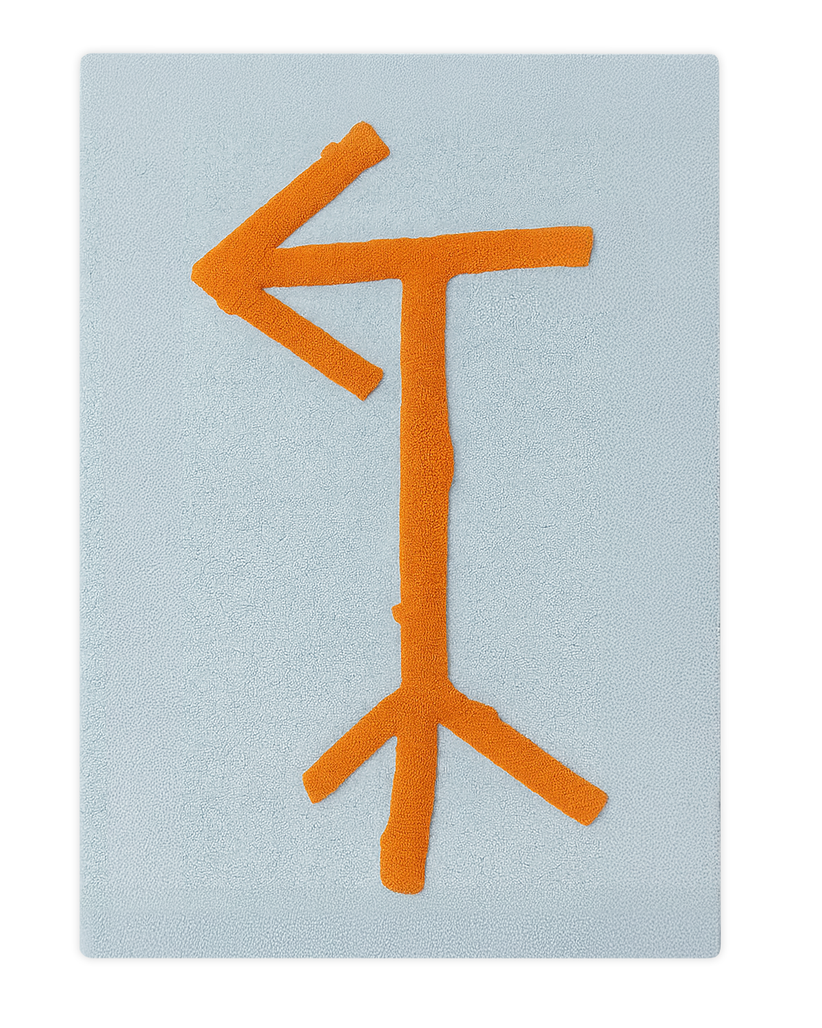 Splitted Arrow Rug Blue Orange 200 x 300 cm – Maison Deux