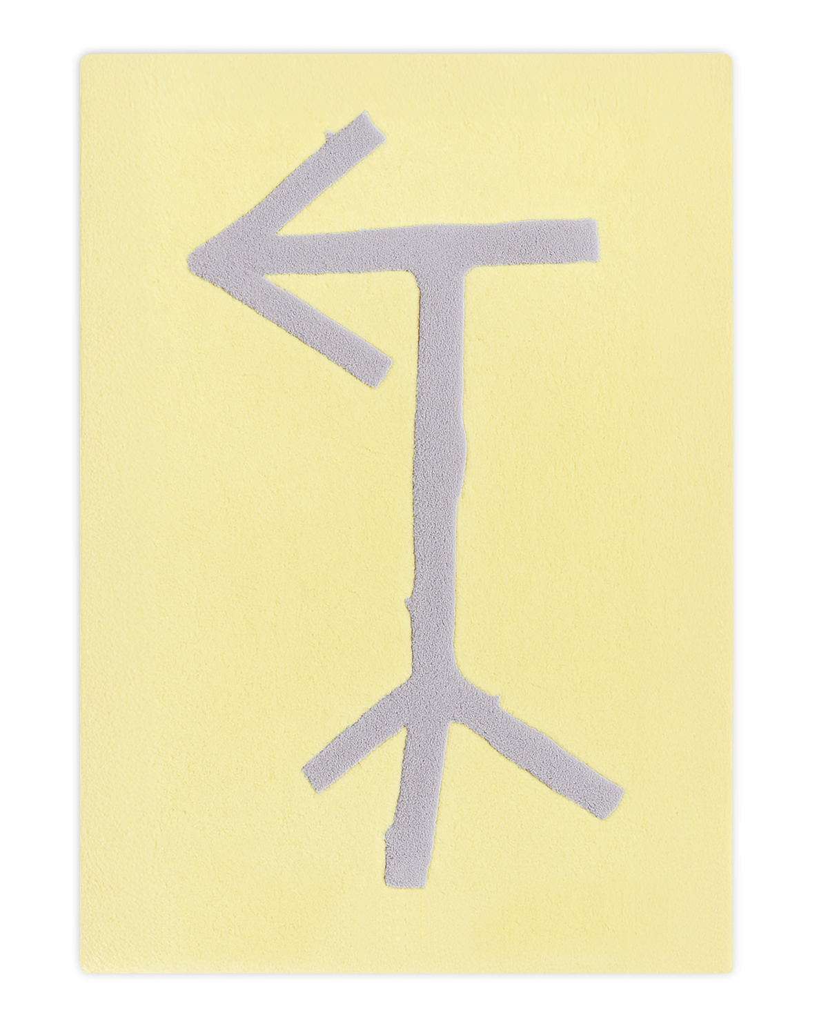 Splitted Arrow Rug Butter Yellow Lilac 200 x 300 cm – Maison Deux